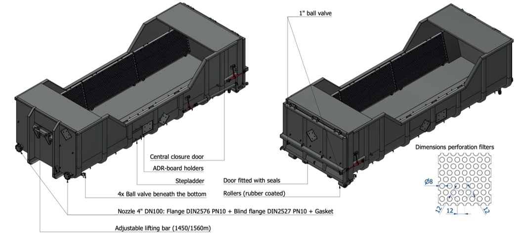 14 m³ Dewatering Box | Rain for Rent